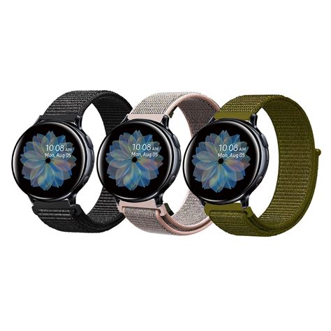 Samsung Galaxy Watch 404244mm通用 尼龍織紋回環錶帶 錶腕帶 Yahoo奇摩購物中心