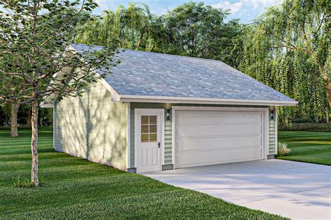 Traditional Style 672 Square Foot 2 Car Detached Garage Plan 623141dj
