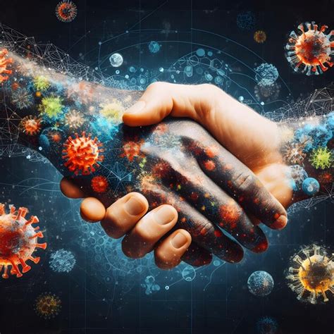 Premium Photo Virus Spread Illustration