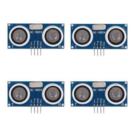 Hc Sr04 Ultrasonic Sensor Distance Measuring Modules Blue 4 Pcs