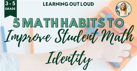 Improve Math Identity With These 5 Habits Math Maths Solutions
