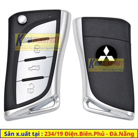 Chìa khóa xe Ô tô Mẫu V19 Mitsubishi Xpander Attrage Mirage Triton