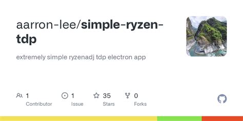 Github Aarron Leesimple Ryzen Tdp Extremely Simple Ryzenadj Tdp