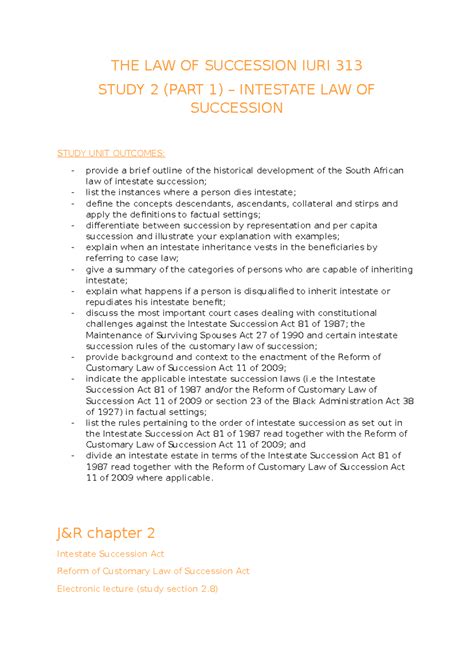 Study Unit 2 Part 1 And 2 Succession Class Slides And Textbook