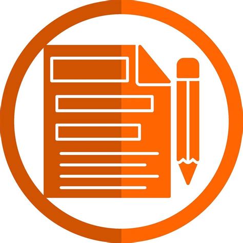 File Glyph Orange Circle Icon 42767113 Vector Art At Vecteezy