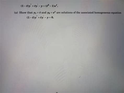 Answered Homogeneous Equation Bartleby