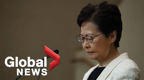 Carrie Lam Says She Never Tendered Resignation To China Youtube