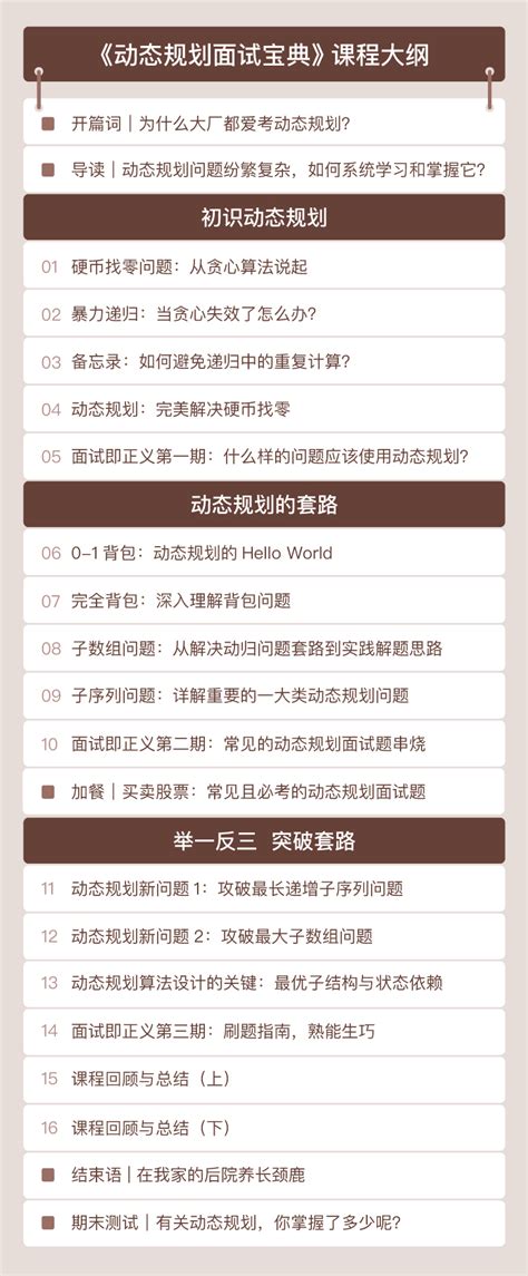 动态规划面试宝典