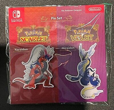 POKEMON SCARLET AND Violet Pin Set Koraidon And Miraidon Gamestop