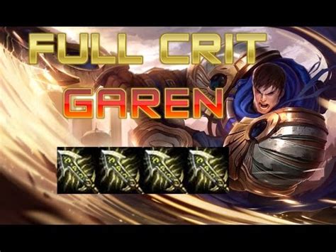 Full Crit Garen Fun Montage League Of Legends Fun Builds S Youtube