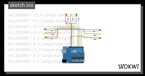 08 XII G ANNISA RAHMA DINA Trafik Light Wokwi ESP32 STM32 Arduino