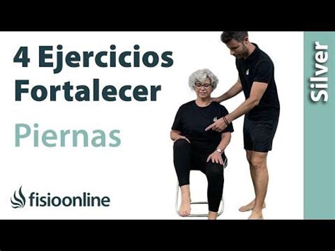 4 EJERCICIOS Para FORTALECER Piernas En Adultos MAYORES YouTube