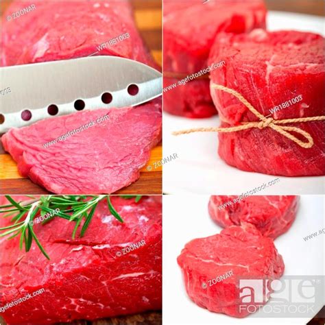 Different Raw Beef Cuts Collage Stock Photo Picture And Royalty Free Image Pic WR1881003
