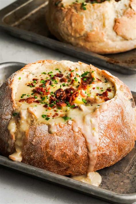 Clam Chowder Bread Bowl Whisper Of Yum