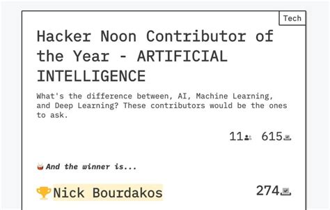 Nick Bourdakos On Linkedin I Won Hacker Noon Contributor Of The Year