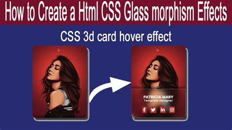 Glassmorphism Card Html Css Real Glassmorphism Card Hover Effects