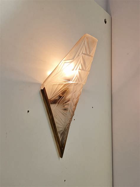 Verrerie Dart Degué Art Deco Wall Light France C1925 Jones