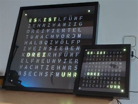 Spontaner Wordclock Workshop gefällig FabLab Rothenburg