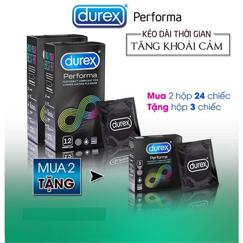 Mua 2 Tặng 1 Bao Cao Su Durex Performa Bcs Kéo Dài Thời Gian Tặng Hộp