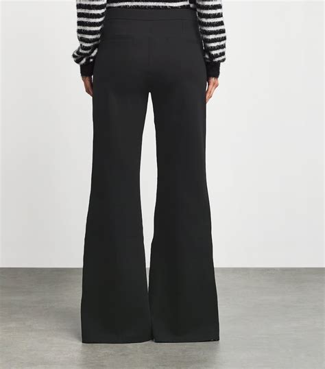 Paige Black Sofia Flared Trousers Harrods In
