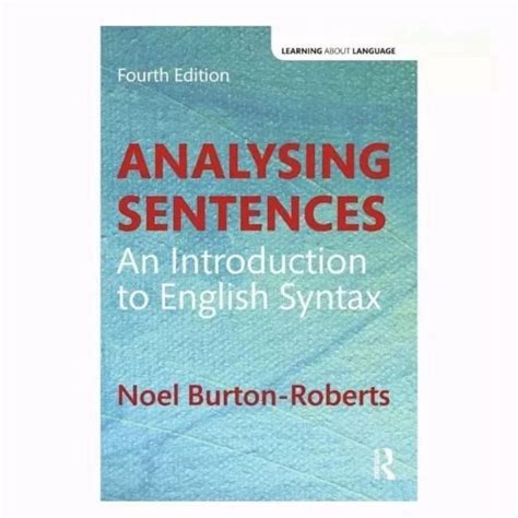 Jual Analysing Sentences An Introduction To English Syntax English