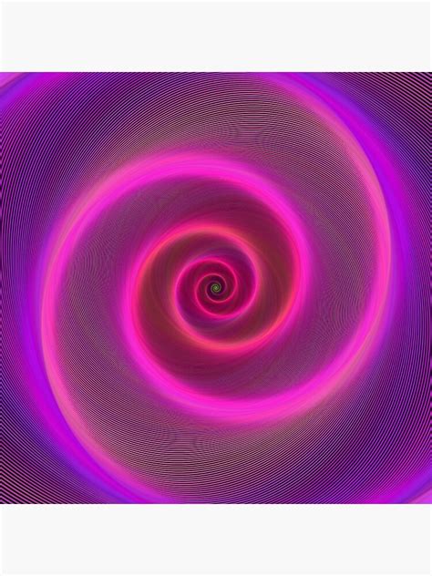 Pink Spiral Poster For Sale By Zip Zup Redbubble