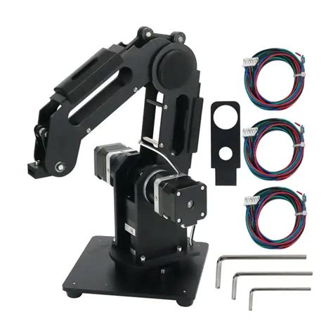 3 Axis 3 Dof Industrial Robotic Arm With 3x Gear Motors Oem