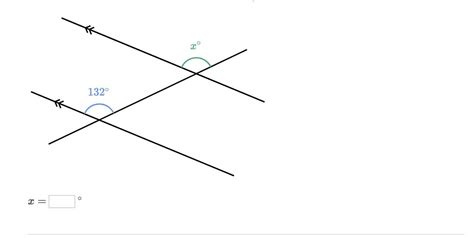 below are two parallel lines with a third line intersecting them