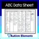 ABC Behavior Data Collection Form By Autism Elements TpT