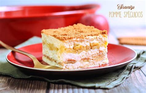 Tiramisu pommes caramélisées et spéculoos Madame Michu