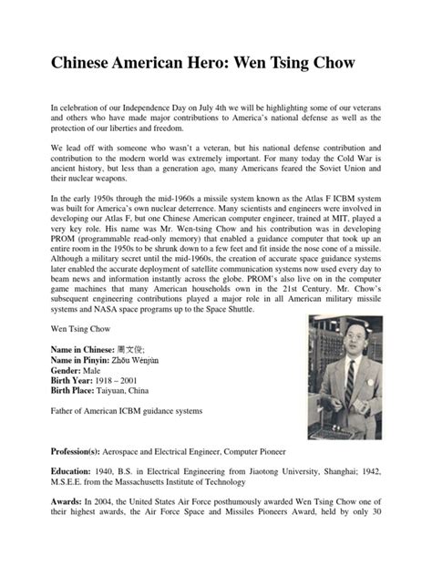 Ny Brother 87 Wen Chow American Hero Pdf Military Technology
