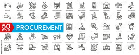 Procurement Icon From Management Collection Thin Linear Procurement