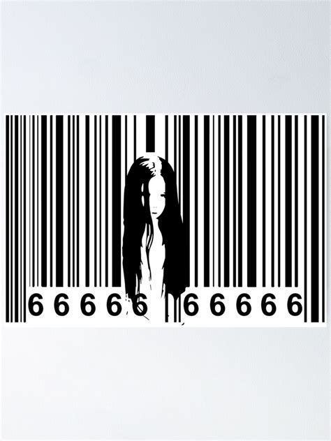 Horror Barcode Poster By Emphatic Redbubble