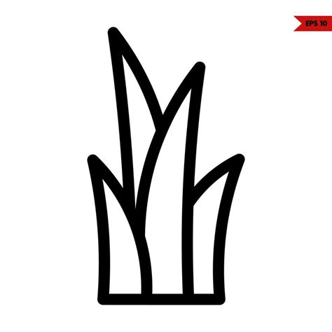 Grass Line Icon 22957633 Vector Art At Vecteezy
