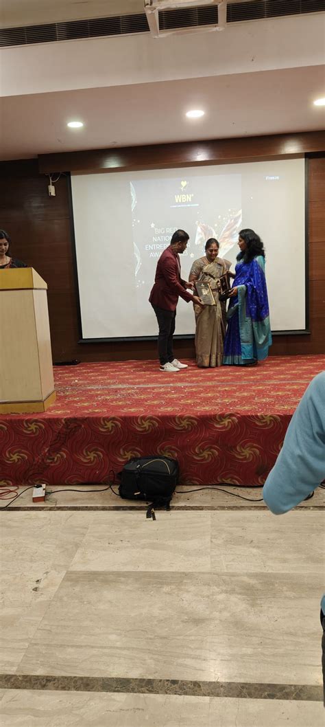 Drvalarmathi A On Linkedin Received Best Community Engagement Award Of The Year From Wbn On 17