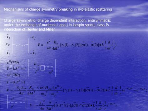 Ppt Charge Symmetry Breakingisospin Nonconservation Powerpoint