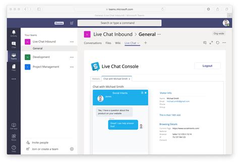 Answer Live Chats In Microsoft Teams Social Intents Knowledge Base