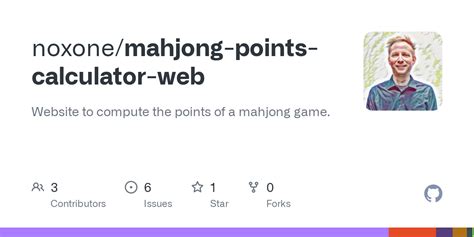 Github Noxonemahjong Points Calculator Web Website To Compute The