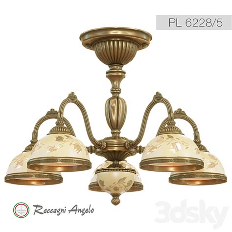 Reccagni Angelo PL 6228/5 - Pendant light - 3D model