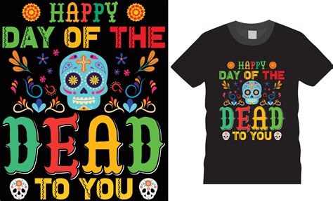 Day Of The Dead Typography Graphic Printed T Shirt Design 29726976