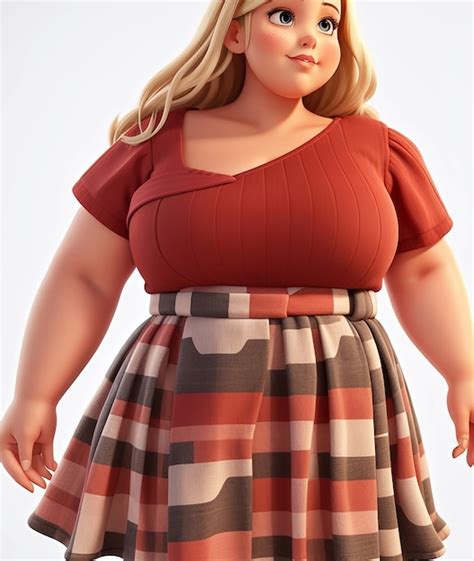 Premium Ai Image Plussize Girl