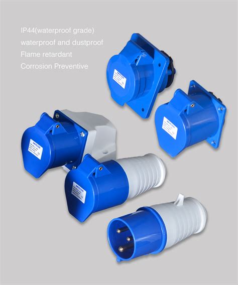 16a 3pin 4pin 5pin Industrial Plug Inudstrial Connector Coupler Panel