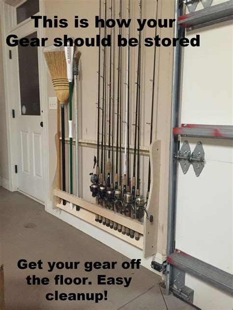 Horizontal Fishing Rod Wall Rack