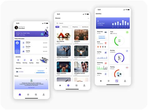 Activity Tracker App Ui Behance