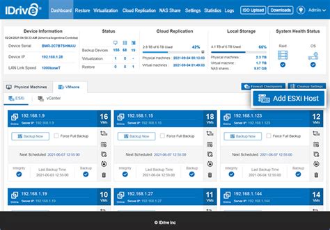 Idrive® Bmr Vmware Backup For Vm On Esxi And Vcenter
