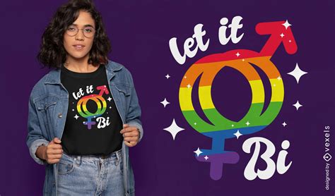 Bi Symbol Lgbt Diversity T Shirt Design Vector Download