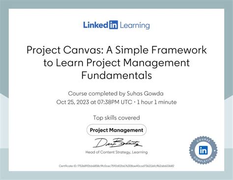 Suhas Gowda H T On Linkedin Certificate Of Completion