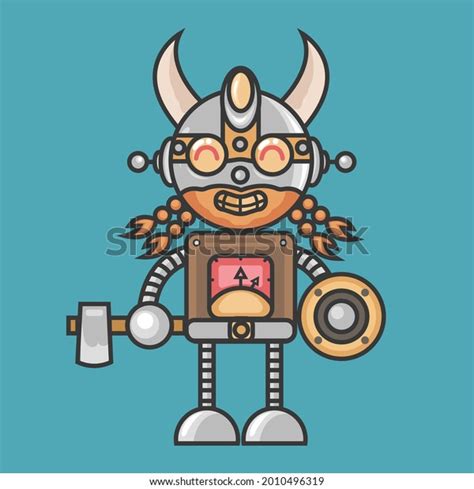 Small Robot Character Who Has Human Stock Vector Royalty Free