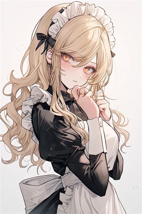 Premium Ai Image Anime Maid Girl