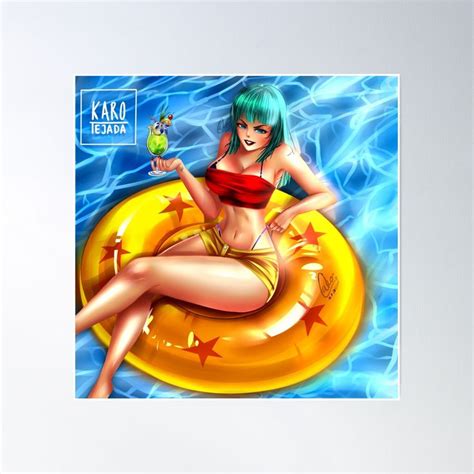 Bulma Fanart Poster By Karotejada In 2025 Poster Fan Art Anime